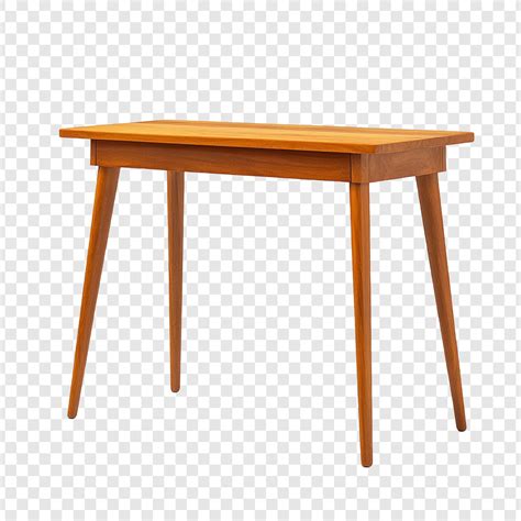 Midcentury Modern Wooden Table Elegant Design For Home Or Office Free Psd
