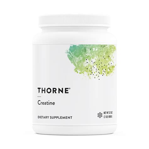 Thorne Creatine Micronized Creatine Monohydrate Powder Support For