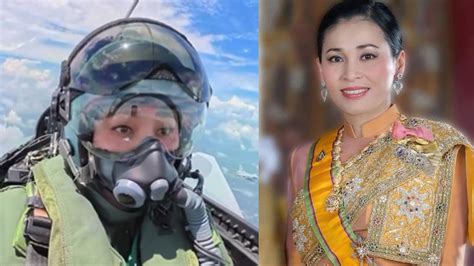 Thailands Queen Flies Fighter Jet Solo Kings Gesture After Landing