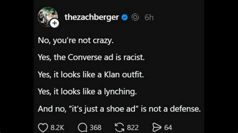 Thats A Lynching Yes” Community Actress Reacts To Converse Racist