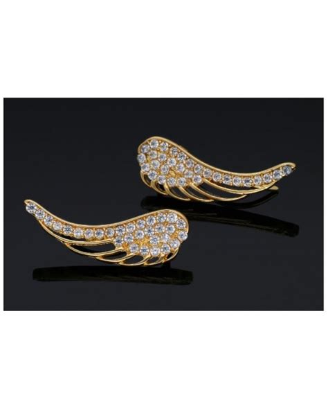 Cercei De Aur 14k Eleganti Pentru Femei Dama Aripi De Inger Din Cer