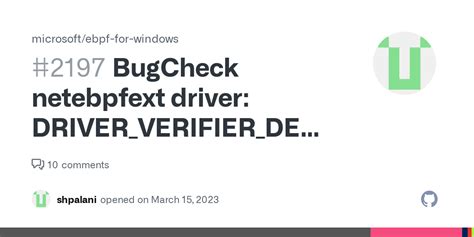 BugCheck Netebpfext Driver DRIVER VERIFIER DETECTED VIOLATION C4