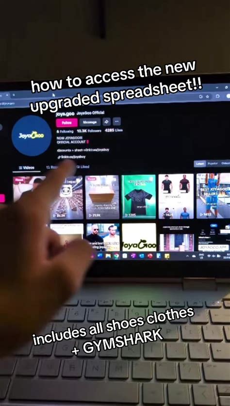 Newest Joyagoo Spreadsheet For Gymshark Fans Tiktok