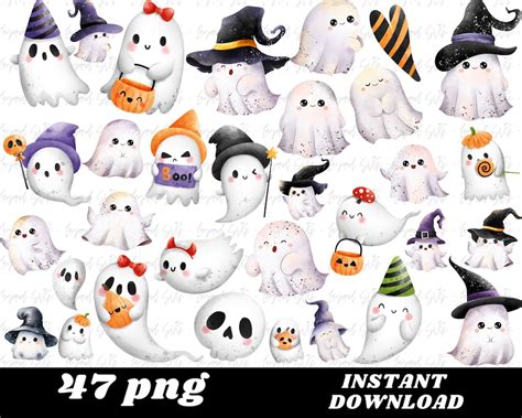 Ghosts Svg Bundle Halloween Svg Girl Ghost Svg Halloween Etsy Uk