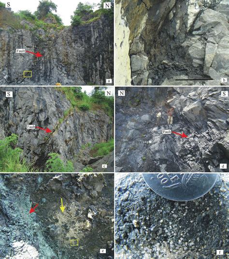 A The Nw Se Trending Brittle Fault Identified Near Erumapetti The