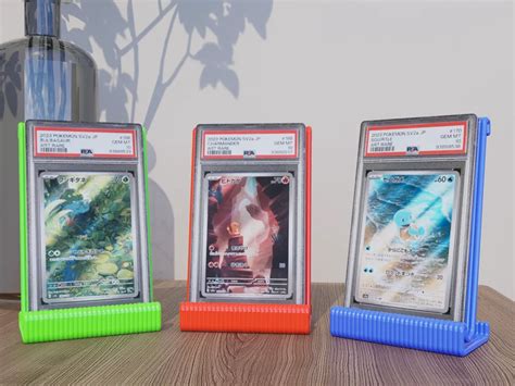 psa graded card stand scalable and support free by ziofester makerworld download free 3d models