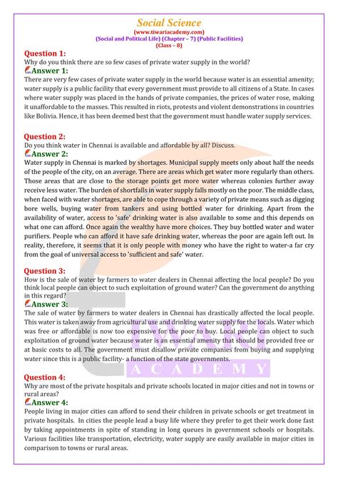 NCERT Solutions For Class 8 Social Science Civics Chapter 7