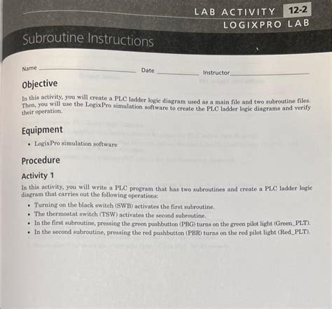 Solved Activity In This Activity You Will Create A PLC Chegg Com