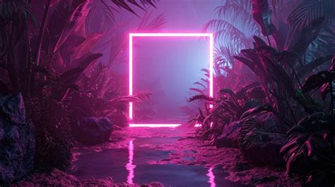 Premium Photo The Great Pink Floating Rectangle On A River That