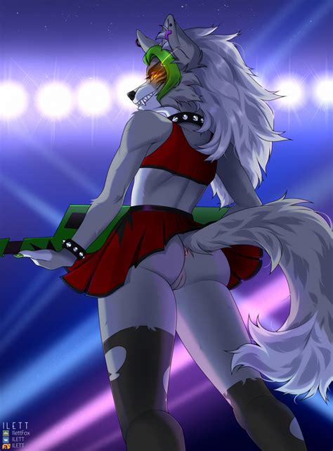 Rule 34 Anthro Anus Bottomwear Bracelet Clothing Collar Ear Piercing Fangs Female Five Nights