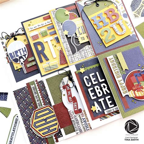 Photoplay Paper Birthday Bash Card Kit Bonus Cards With Leftovers Cards And Coffee Time