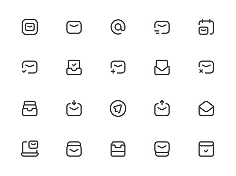 Myicons — Emails Vector Line Icons Pack By Myicons On Dribbble