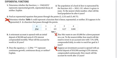 Solved X EXPONENTIAL FUNCTIONS Determine Whether The Chegg