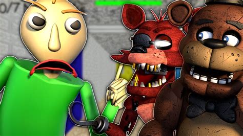 [fnaf Sfm] Foxys Exam Sfm Baldis Basics Youtube
