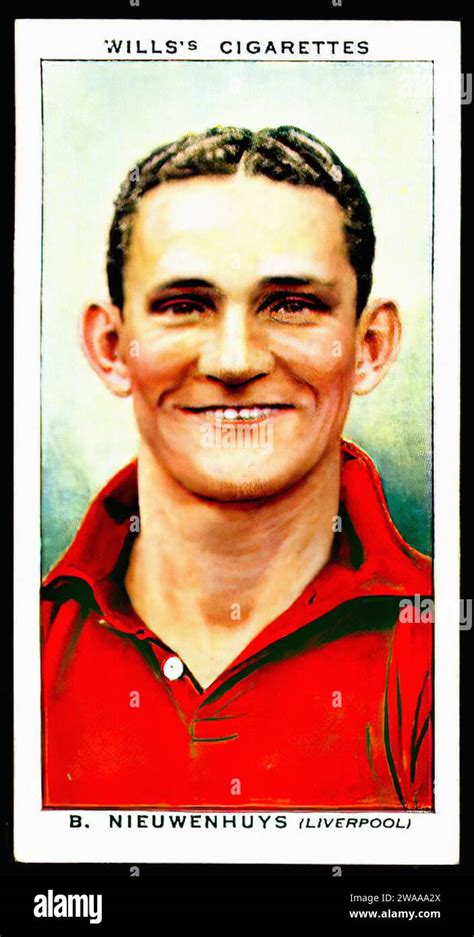Liverpool Footballer Berry Nieuwenhuys Vintage Cigarette Card