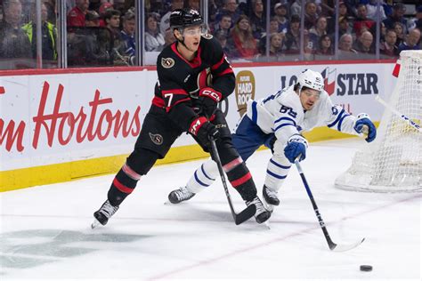 Bank On Shane Pinto Staying Hot Senators Topping Leafs In High Scoring
