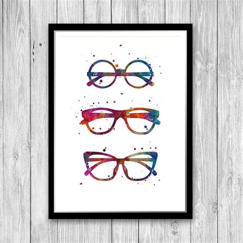 Eyeglasses Poster Optometrist T Optometry Art Print Art Prints Watercolor Print Free Prints