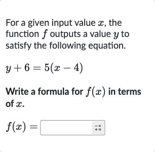 Solved For A Given Input Value X The Function F Outputs A Value