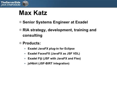 Rich Enterprise Applications With Javafx