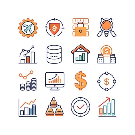 Premium Vector Business And Finance Icons Set Concept
