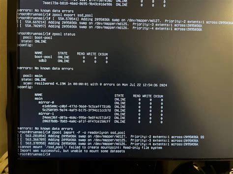 How To Recover Data From Pool Which Can T Be Imported On Scale But On