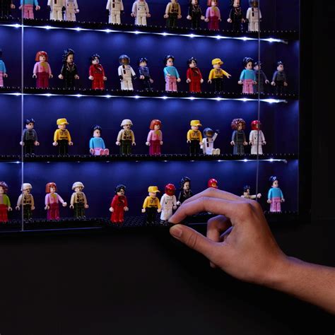 Build It Minifigure Display Case Led Cabinet Smyths Toys Uk