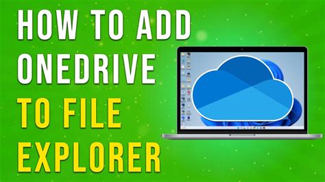 How To Add Onedrive To File Explorer Youtube