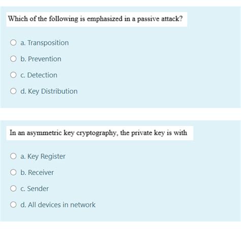 Solved Which Of The Following Cipher Is Truly