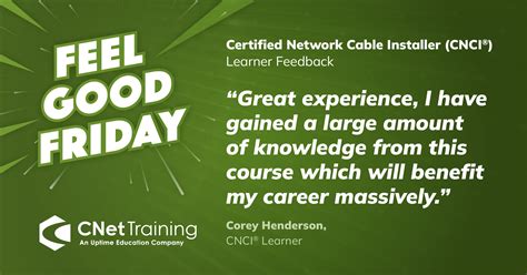 🙌 Another Feel Good Friday 🙌 Cnet Training Us