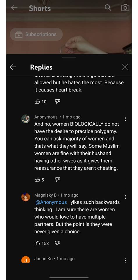 On A Debate About Whether Islam Is Misogynistic A Person Comments That