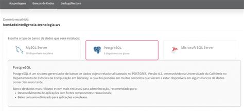 Criando Um Banco De Dados PostgreSQL Na Locaweb