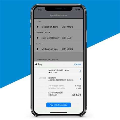 ionic 4 apple pay payment starter