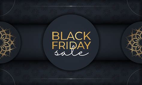 블랙 프라이데이 세일 포스터 무늬 다크 블루 와 고급금 골드 장식 금요일에 대한 스톡 벡터 아트 및 기타 이미지 금요일