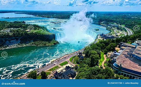 Niagara Falls Horseshoe Falls View From Canada Side From Skylon Tower