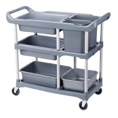 Plastic Restaurant Serving Cart Size Dimension 10 X 14 X 36 Inch Lxwxh At ₹ 9500 In Siliguri