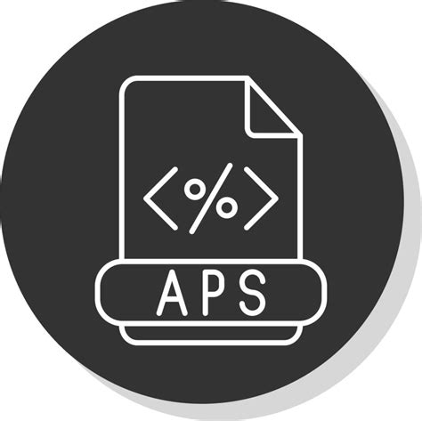 Asp Line Grey Circle Icon 43005188 Vector Art At Vecteezy