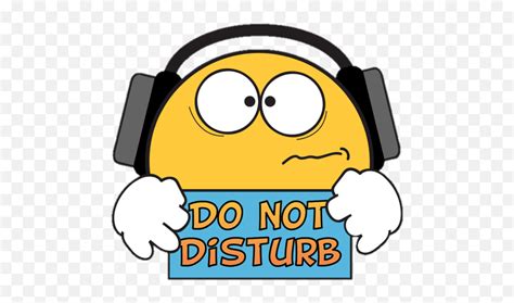 Newest Donotdisturb Stickers Happy Emojido Not Disturb Emoji Free