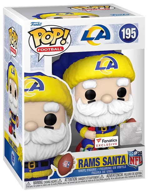 Figurine Pop Nfl 195 Pas Cher Père Noël Rams