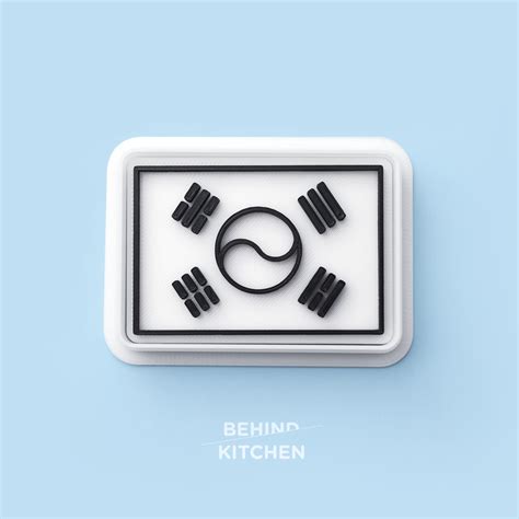 태극기 쿠키커터 대한민국 태극기 쿠키틀 Korea