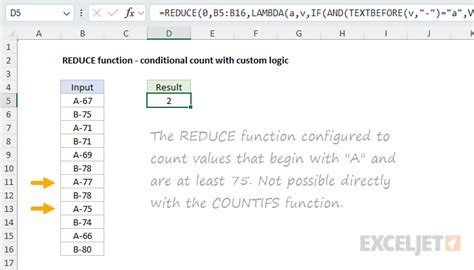 Excel Reduce Function Exceljet