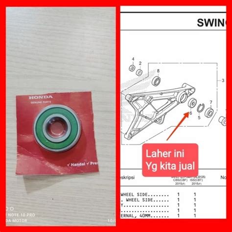 Bearing Swing Arem Laher Swing Arm Honda Vario 125 Old Vario 125 Led