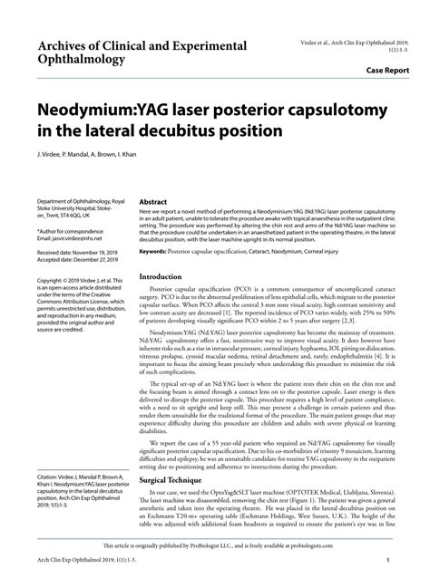 Case Report Of Ophthalmology At Sandra Moody Blog