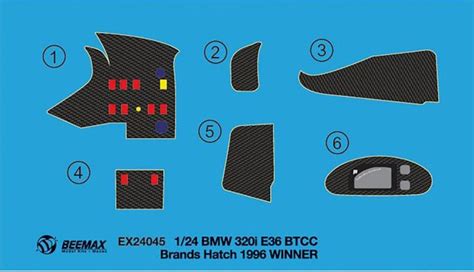 Detail Set Up Bmw 320i E36 Btcc Brands Hatch 1996 Winner Dmodelkits