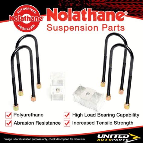 Nolathane Rear Lowering Block Kit For Holden Hd Hr Hq Hj Hx Monaro Hk