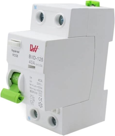 Amazon Com NOVOCE 2P 16A 63A 100mA 6KA RCCB RCD 220V 415V Residual Current Circuit Breaker