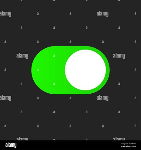 the isolated switch toggle button set slider in on minimalistic icon