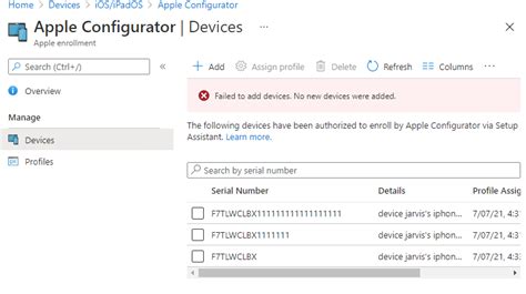 Error Adding Csv In Endpoint Under Apple Configurator Microsoft Qanda