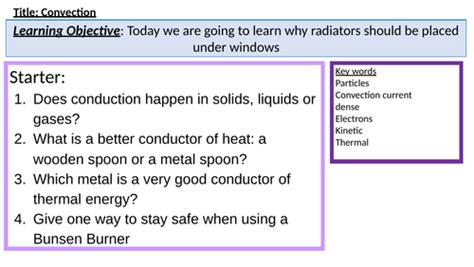 Ks3 Convection Teaching Resources