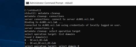 Ntdsutil Metadata Cleanup Neo Consult In Business Technologist