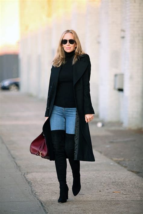 Everyone Is Wearing Black Over The Knee Boots